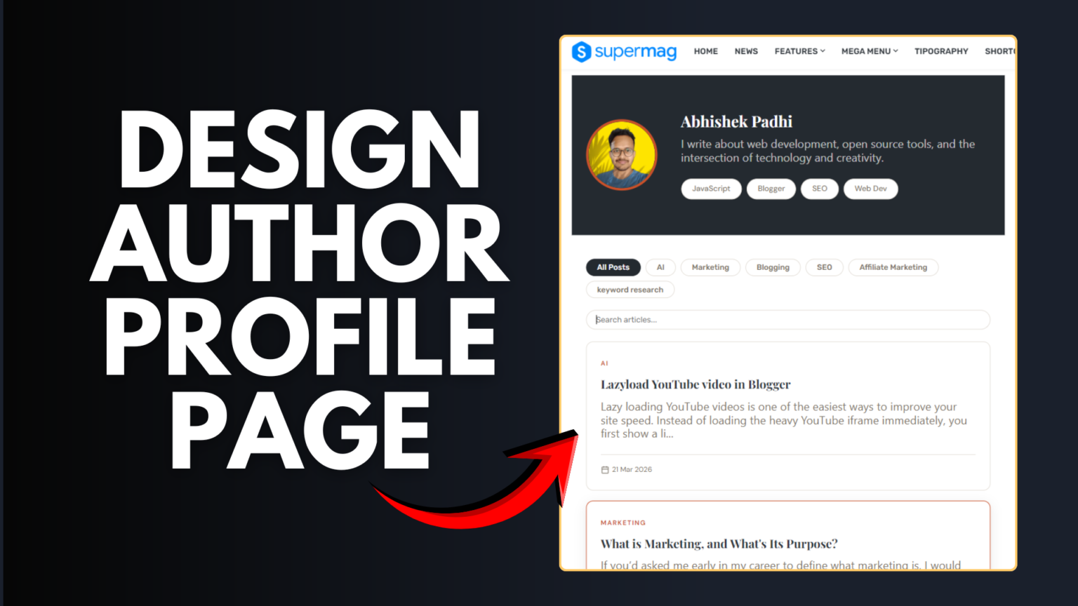 Design A Blogger Author Profile Page (Complete Guide) - TechyLeaf